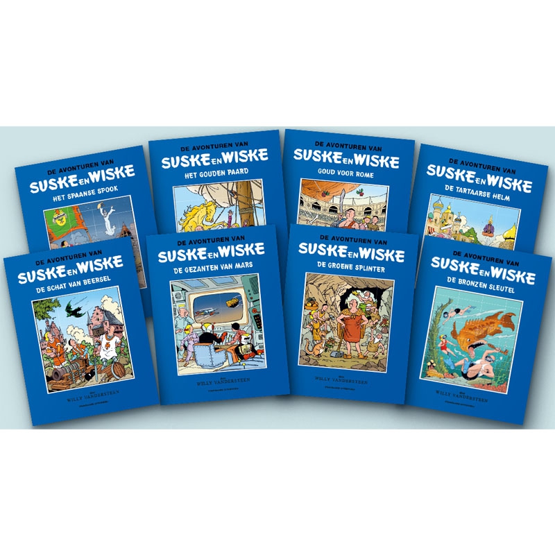 Suske en Wiske - Blauwe Reeks 8-delige set hardcovers (Humo)